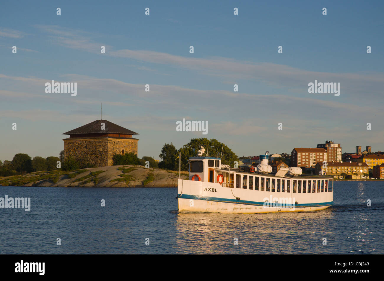 Axel sightseeing boat in front of Karlskrona in Blekinge county ...