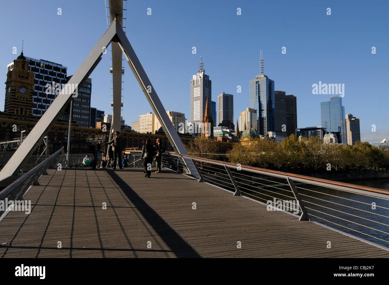 The Evan Walker Bridge is a footbridge connecting Southbank with ...
