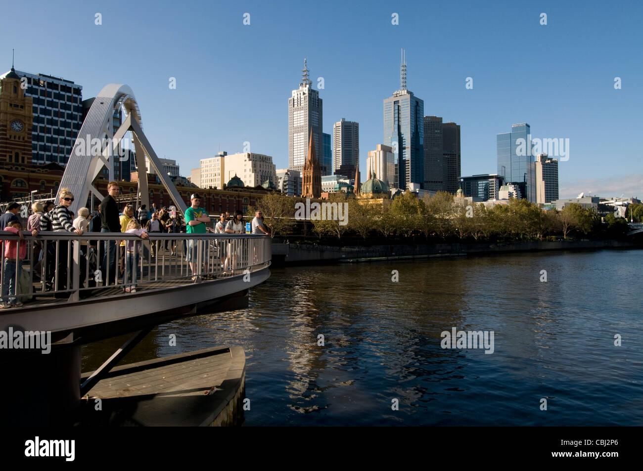 The Evan Walker Bridge is a footbridge connecting Southbank with ...