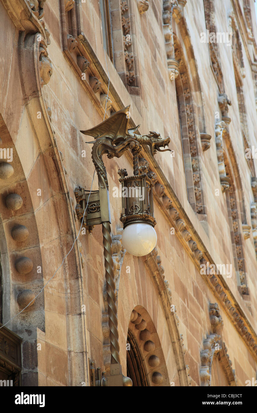 Ornate Lamp, Palacio Postal, Post Office Palace, Historic Center ...