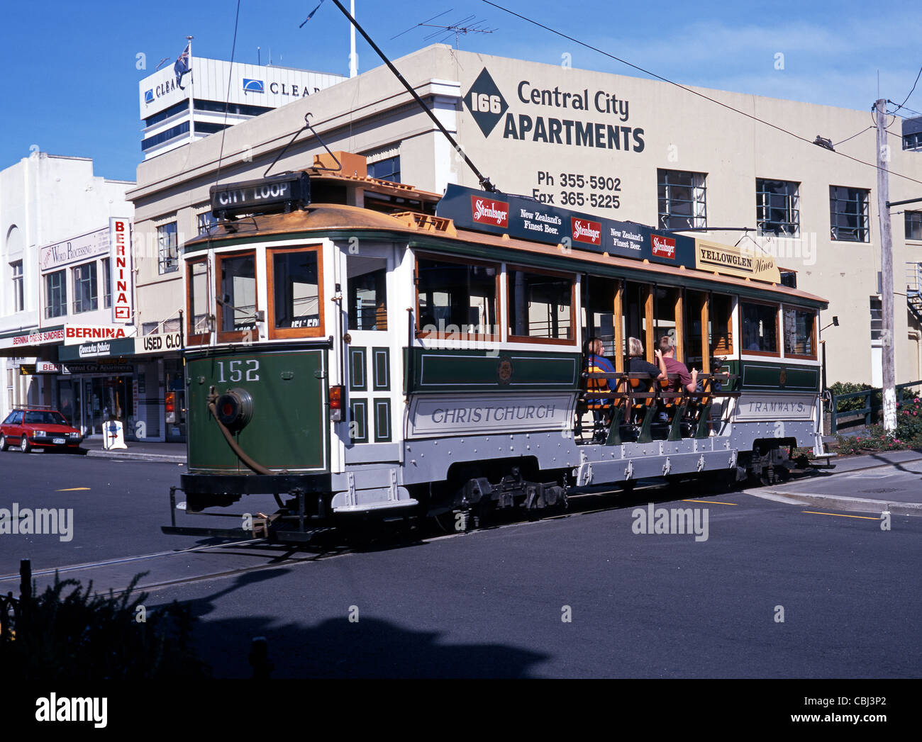 City loop tram, Christchurch, South Island, New Zealand Stock Photo - Alamy
