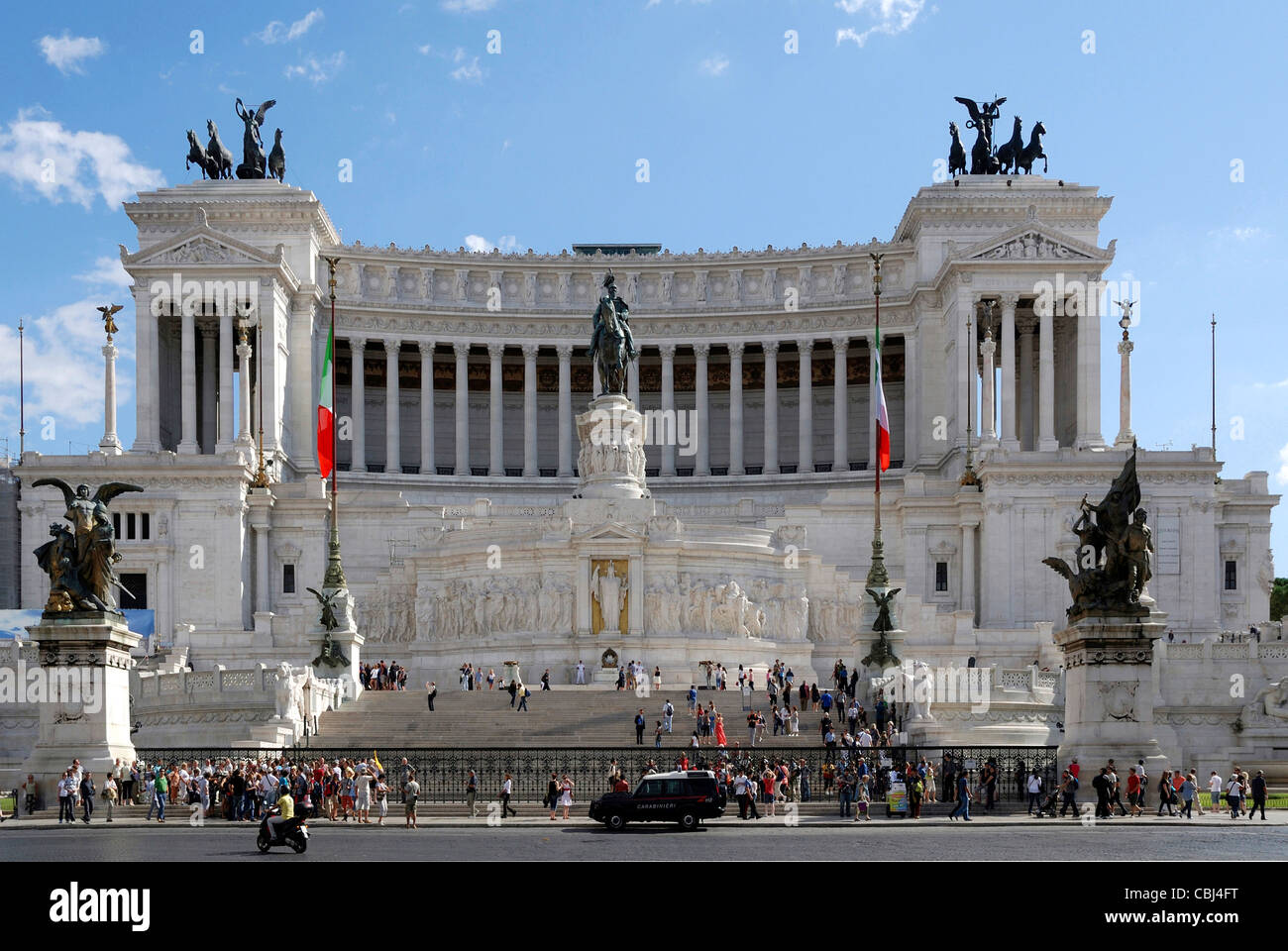 National monument to king Viktor Emanuel II. and monument of the ...