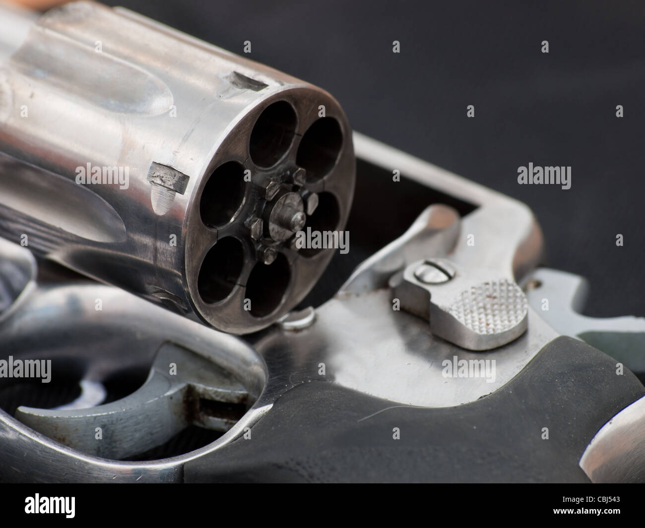 Magnum revolver with open chamber Stock Photo - Alamy