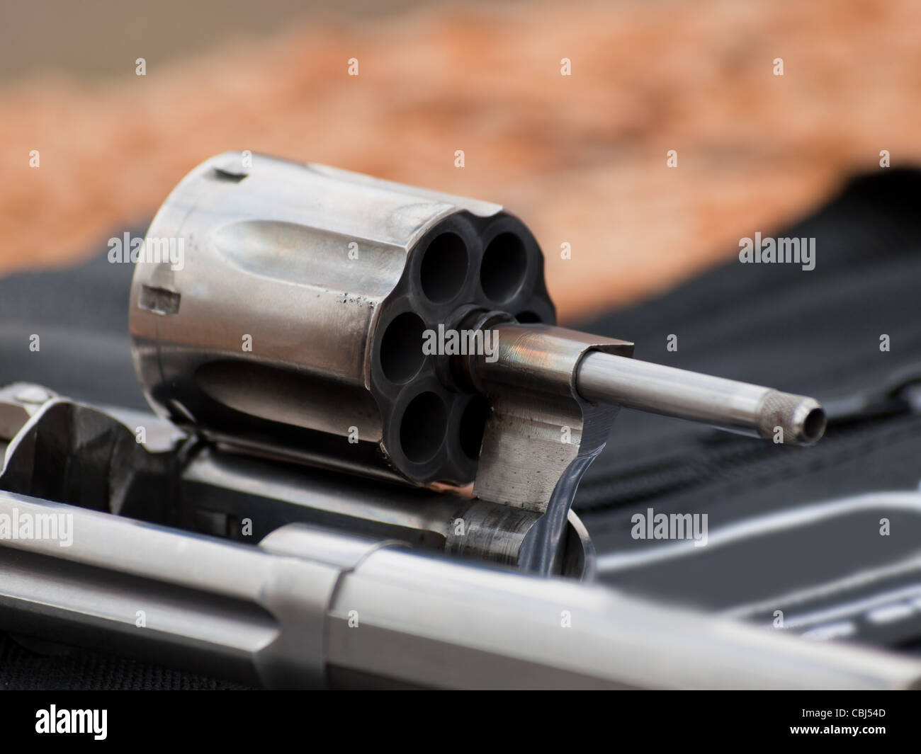 Magnum revolver with open chamber Stock Photo - Alamy