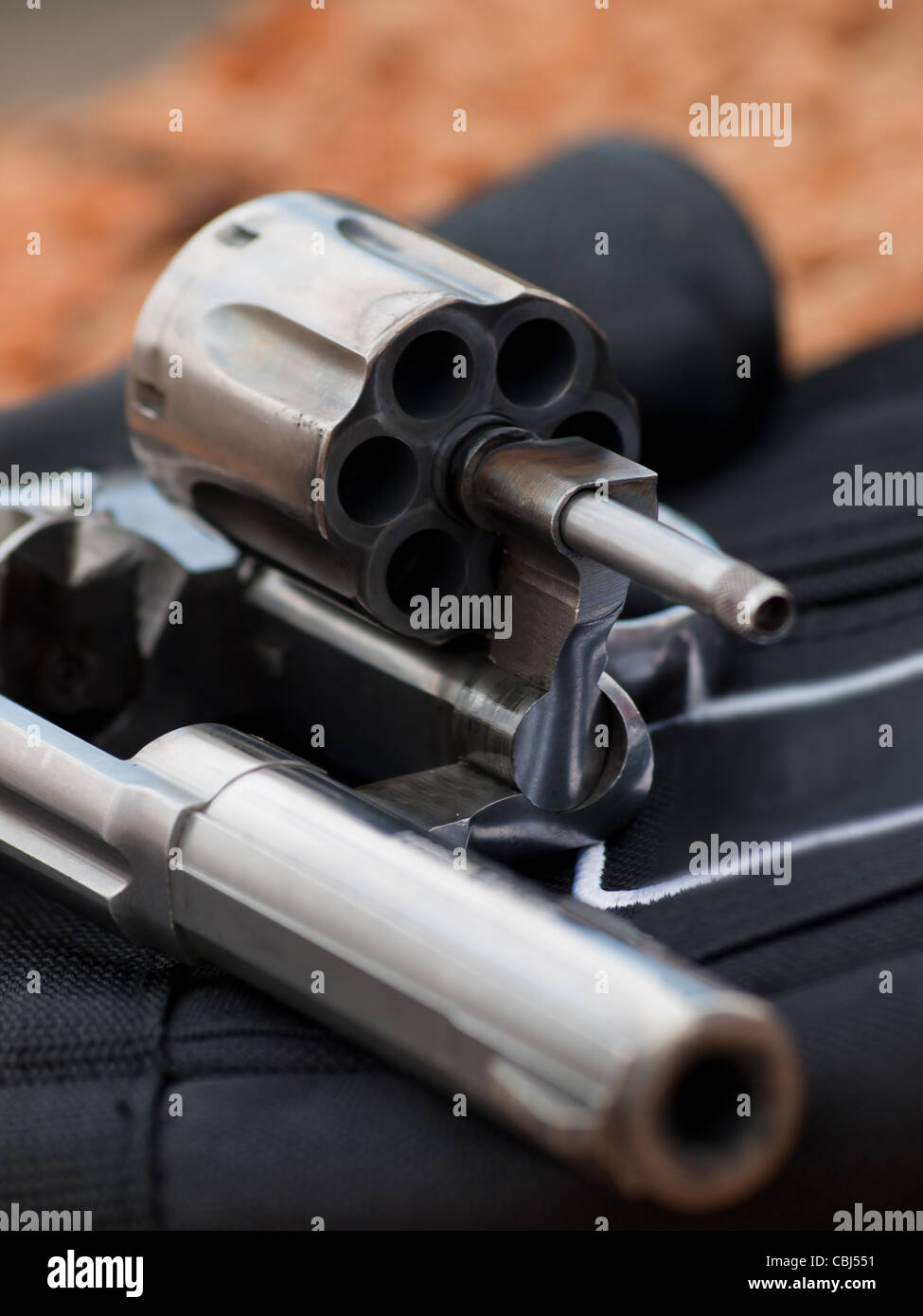 Magnum revolver with open chamber Stock Photo - Alamy