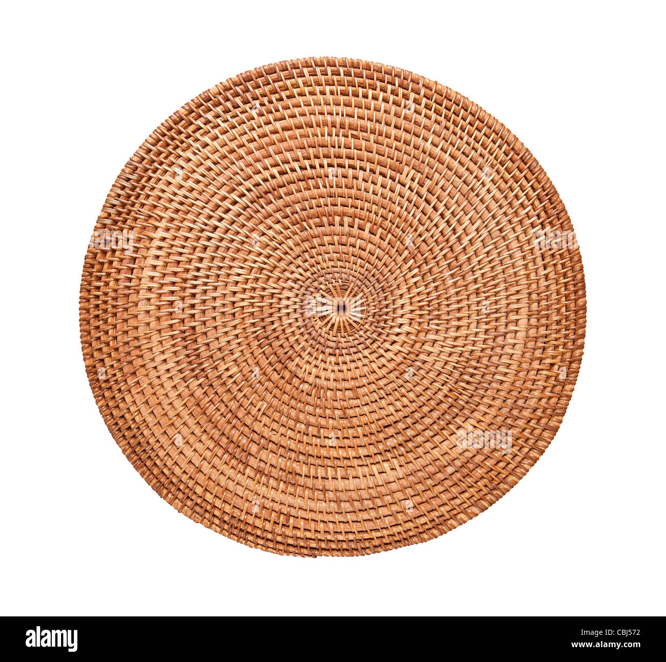 Round Place Mat isolated on a white background Stock Photo - Alamy