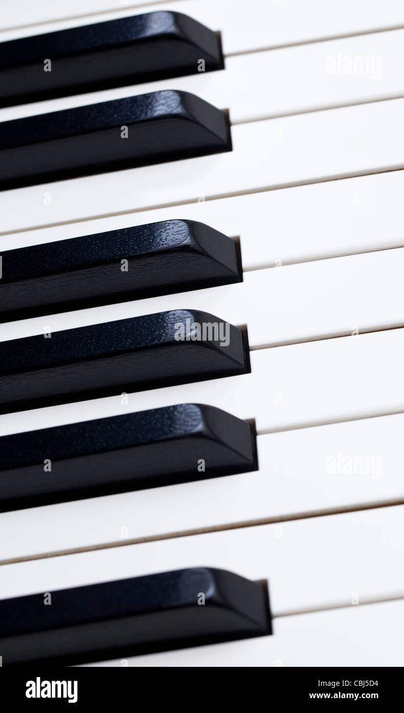 Close up image of the keys of a grand piano Stock Photo - Alamy