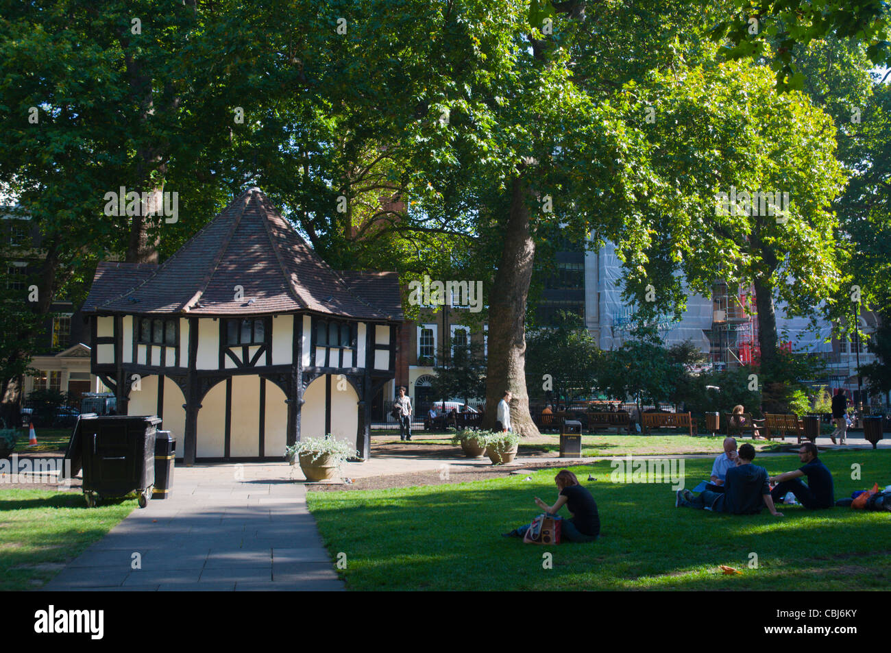 Park at Soho Square in Soho district central London England UK Europe ...
