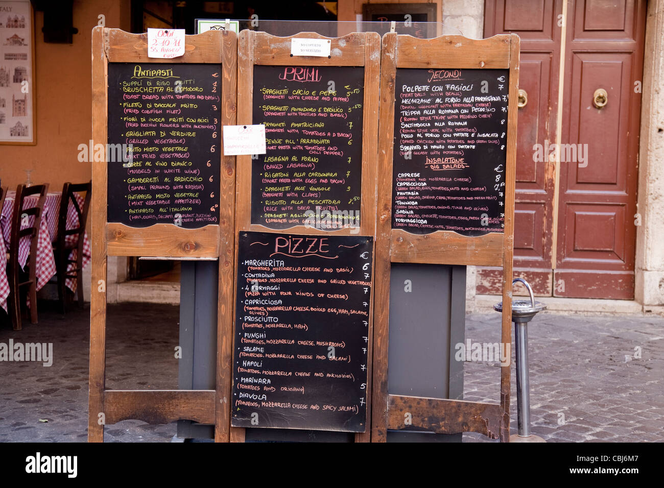 Rome Restaurant Menu