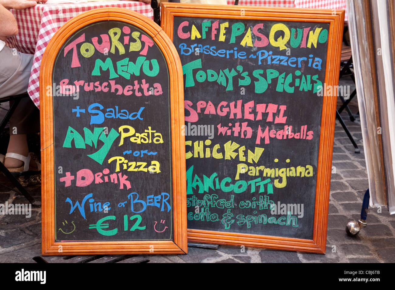 Italian Food Menu In English