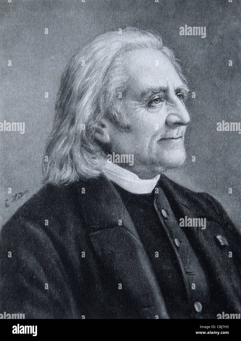 Portrait of Franz Liszt (1811-86), Hungarian Born Pianist and Composer ...