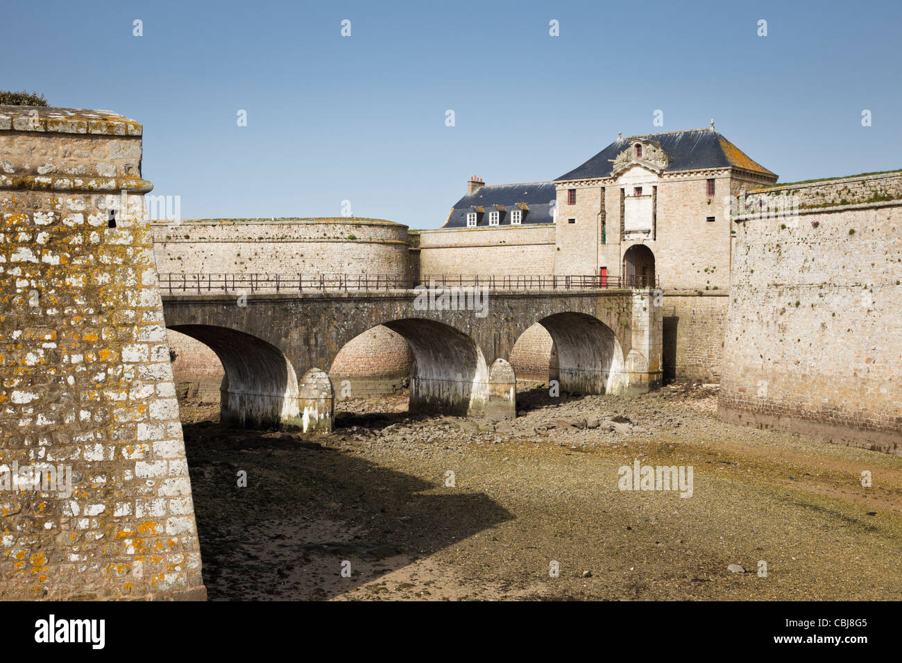 Citadel fortress at Port Louis, Morbihan, Brittany, France Stock Photo ...