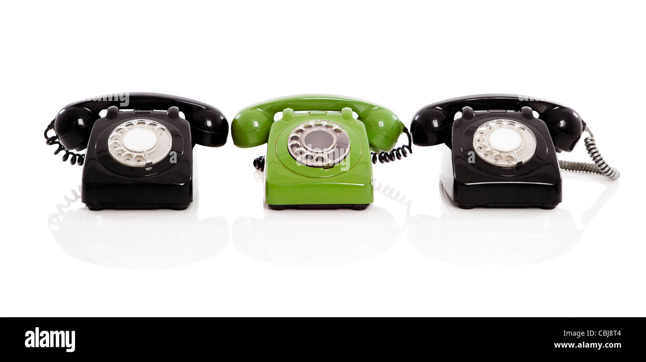 Black Phones High Resolution Stock Photography and Images - Alamy