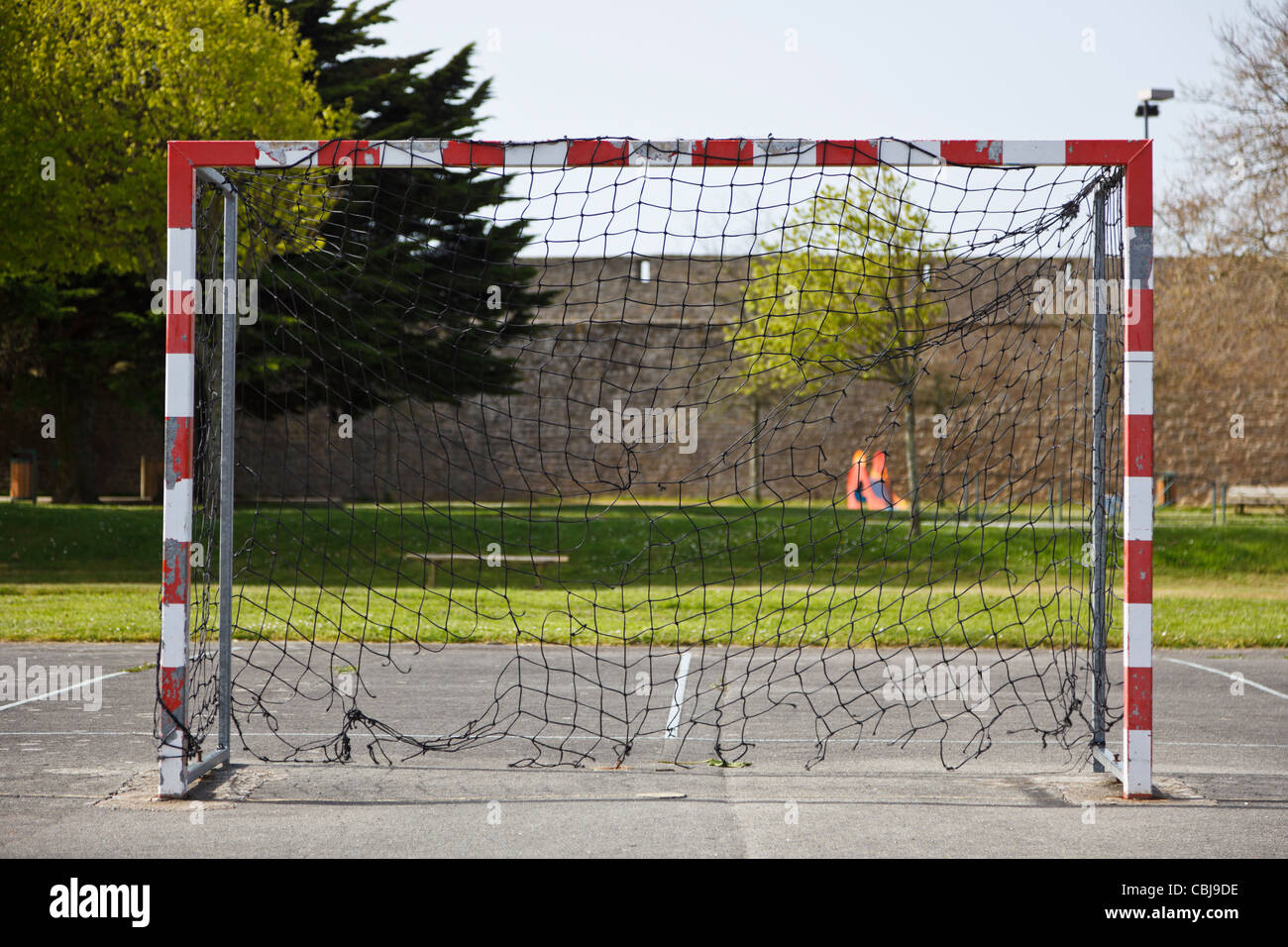 Football goal posts hi-res stock photography and images - Alamy