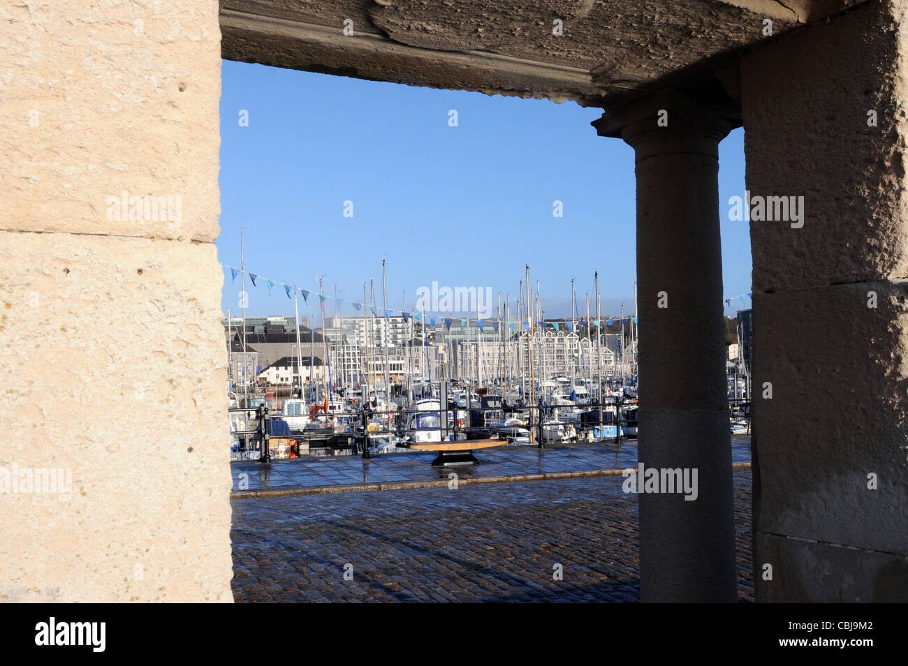 Sutton Harbour the Barbican Plymouth Stock Photo - Alamy