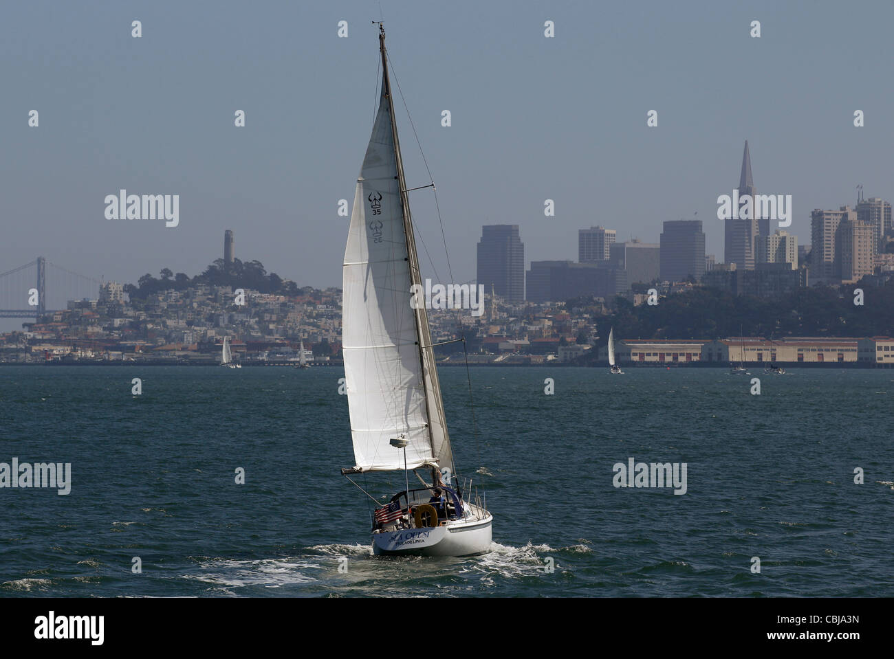 Sailing on San Francisco Bay nautical tourism Stock Photo - Alamy