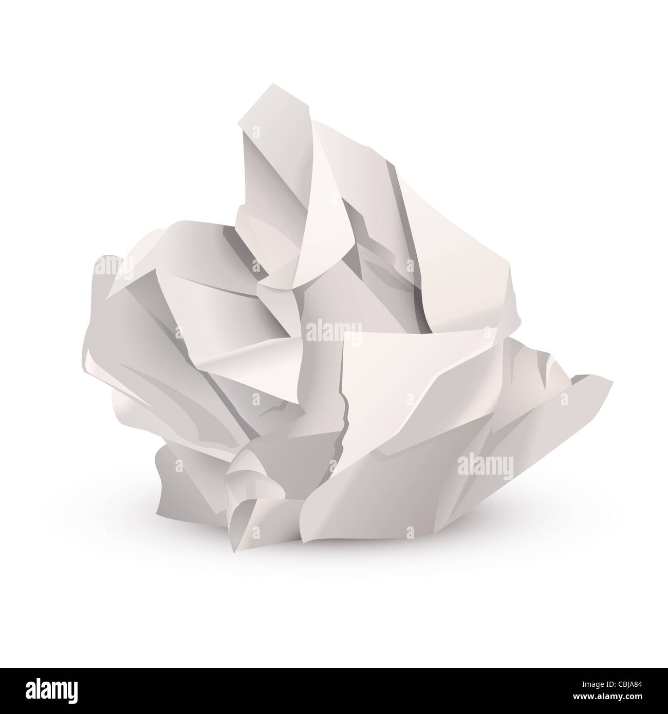 Crumpled paper ball Stock Photo - Alamy
