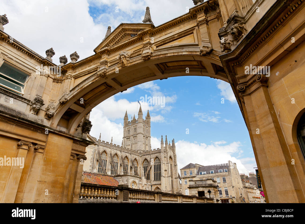 The Roman Baths, the Bath Abbey, Bath Spa, England Stock Photo - Alamy