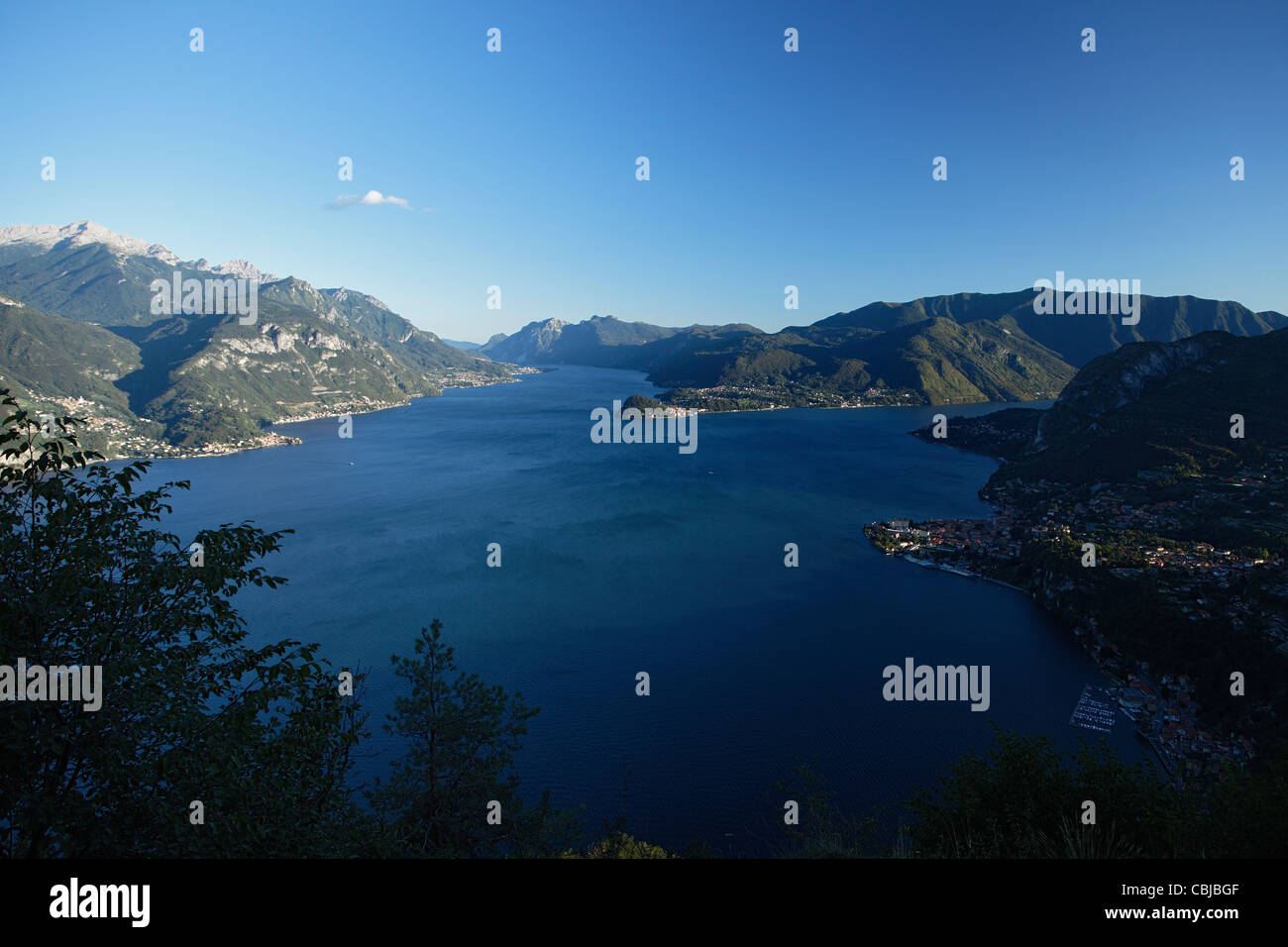 High angle view, Bellagio, Lake Como, Lombardy, Italy Stock Photo - Alamy