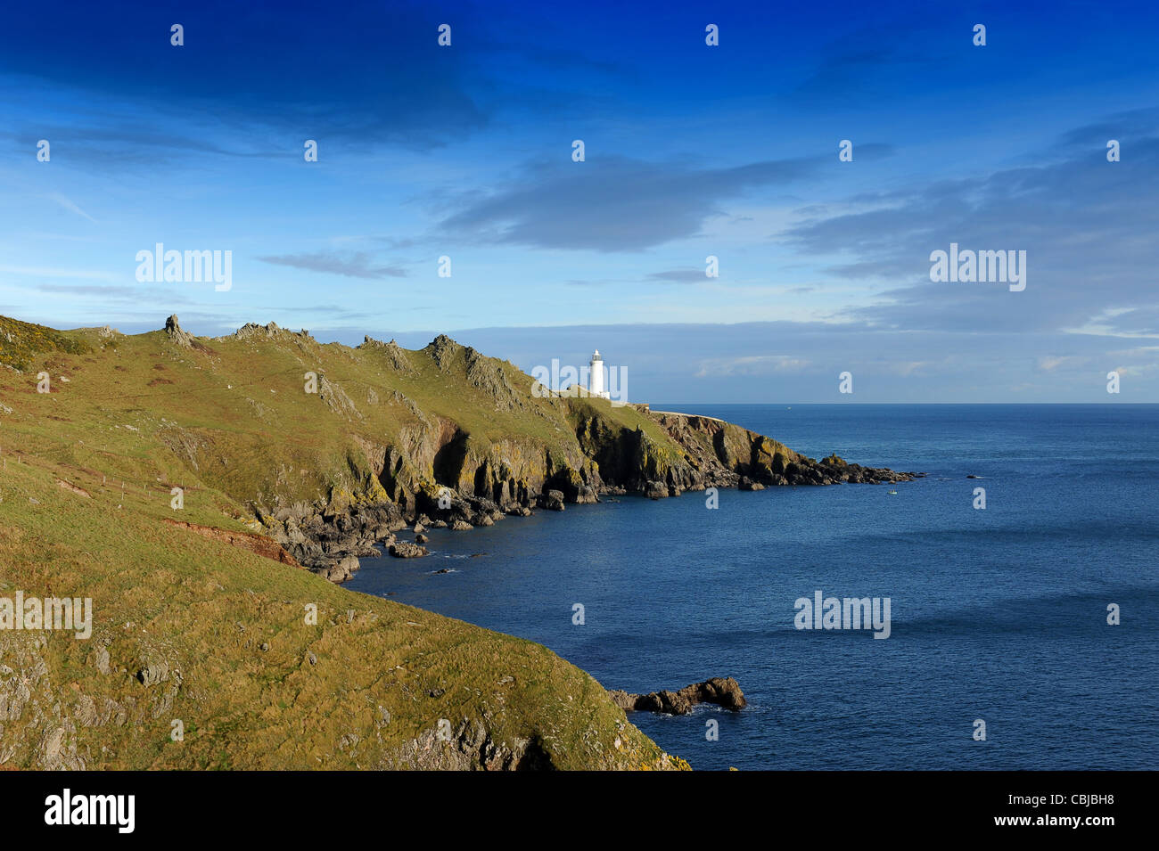 Start Point Lighthouse Devon England High Resolution Stock Photography ...