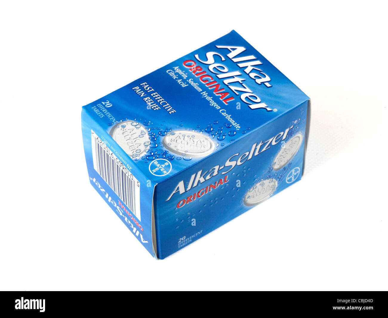 Branded Packet Of Alka-Seltzer Pain Relief Tablets Isoalted Against A ...