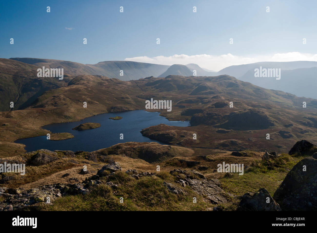 Angle Tarn from Angle Tarn Pikes, Lake District, UK Stock Photo - Alamy