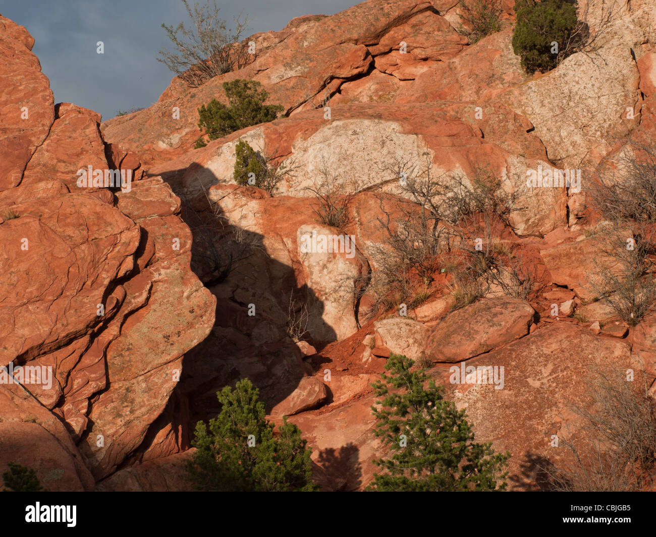Sunset at Garden of the Gods Rock Formation in Colorado Stock Photo - Alamy