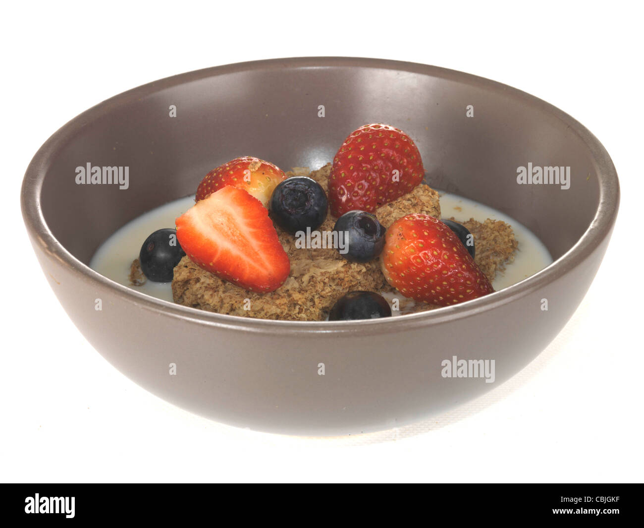 Weetabix with Fruit Stock Photo - Alamy