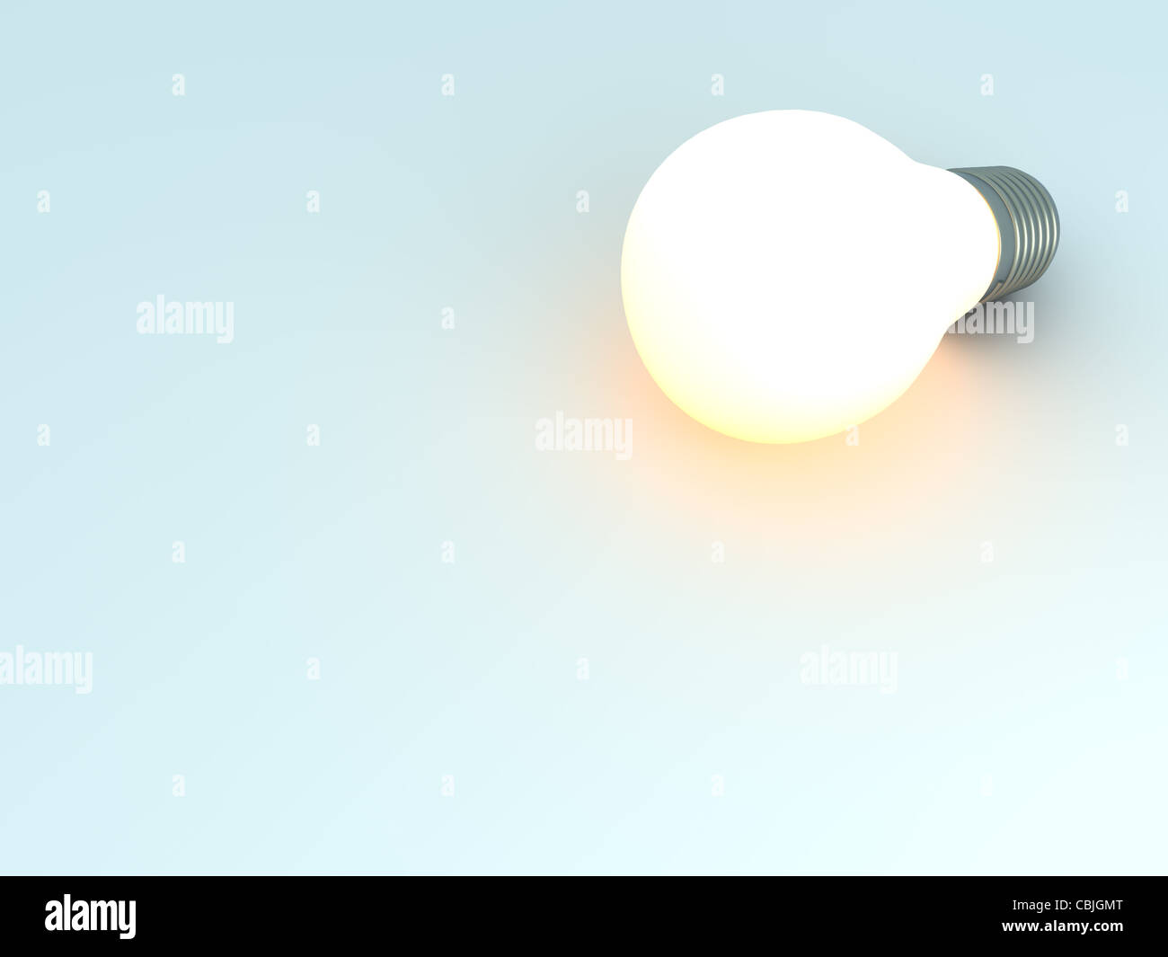 A glowing light bulb Stock Photo - Alamy
