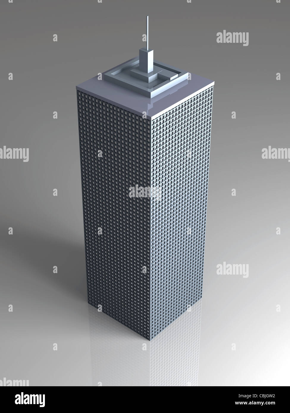 A skyscraper model Stock Photo - Alamy