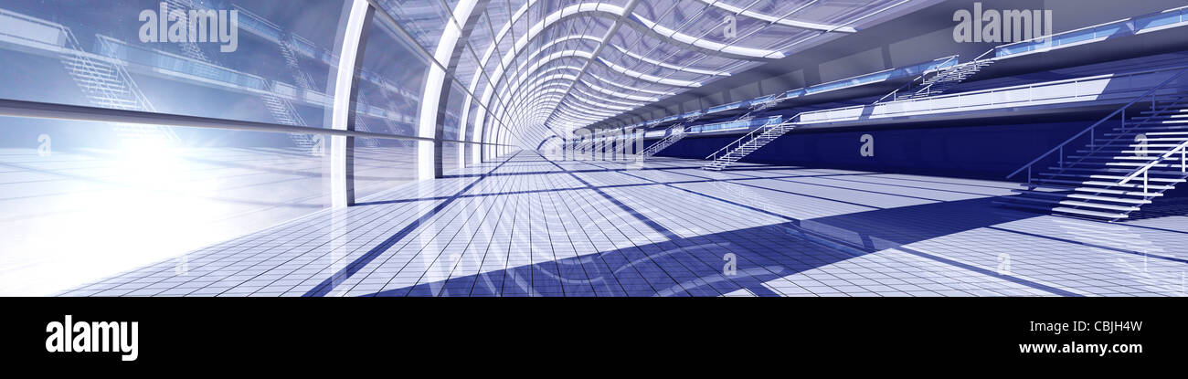 Airport architecture visualization Stock Photo - Alamy