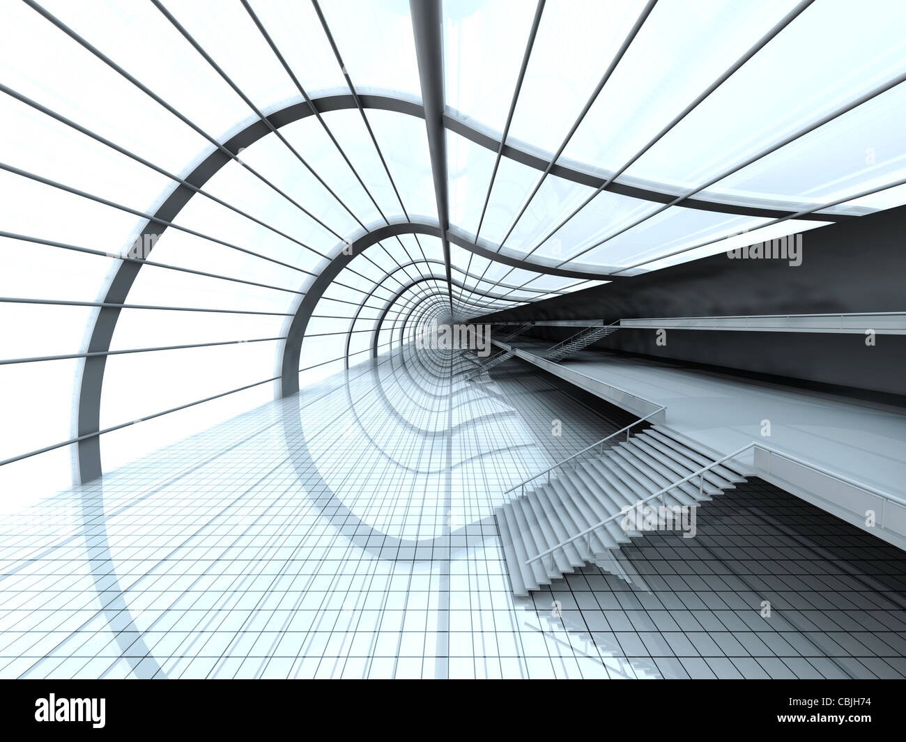 Airport architecture visualization Stock Photo - Alamy