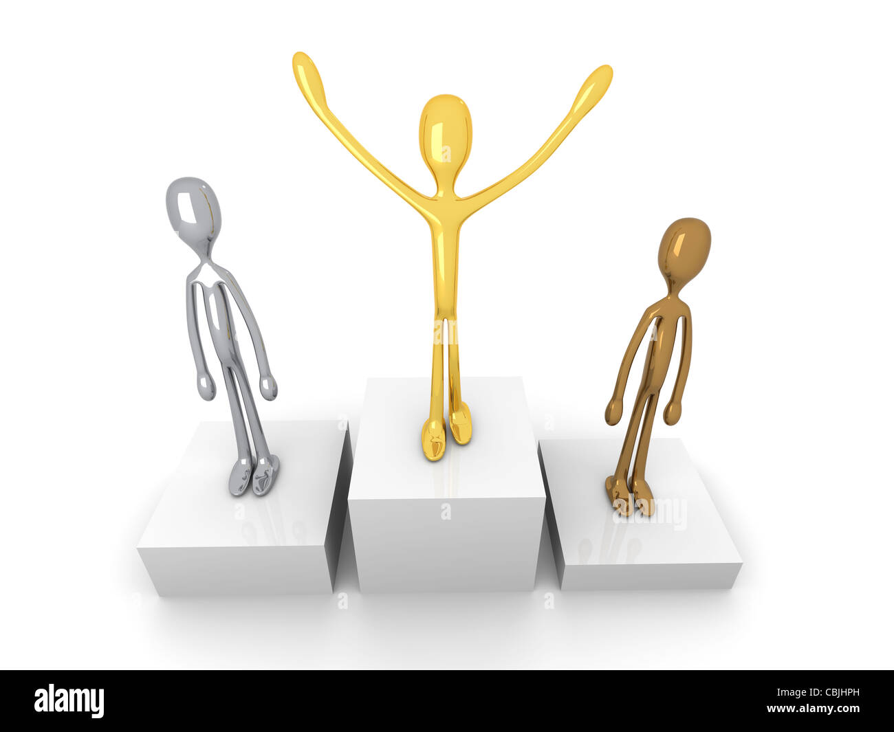 Gold, Silver and bronze Winners Stock Photo - Alamy