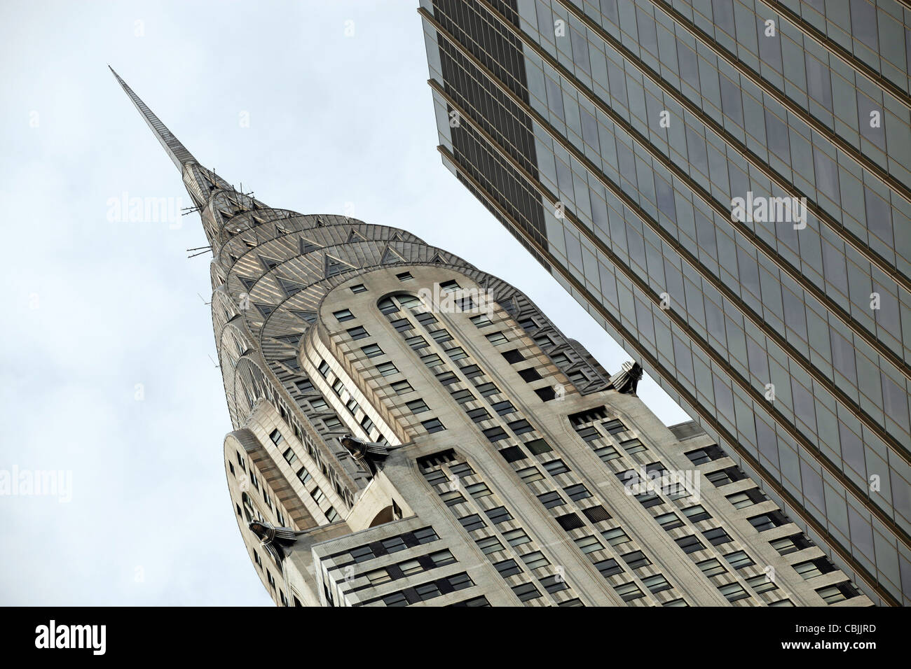The art deco architecture of the Chrysler Building in New York, United ...