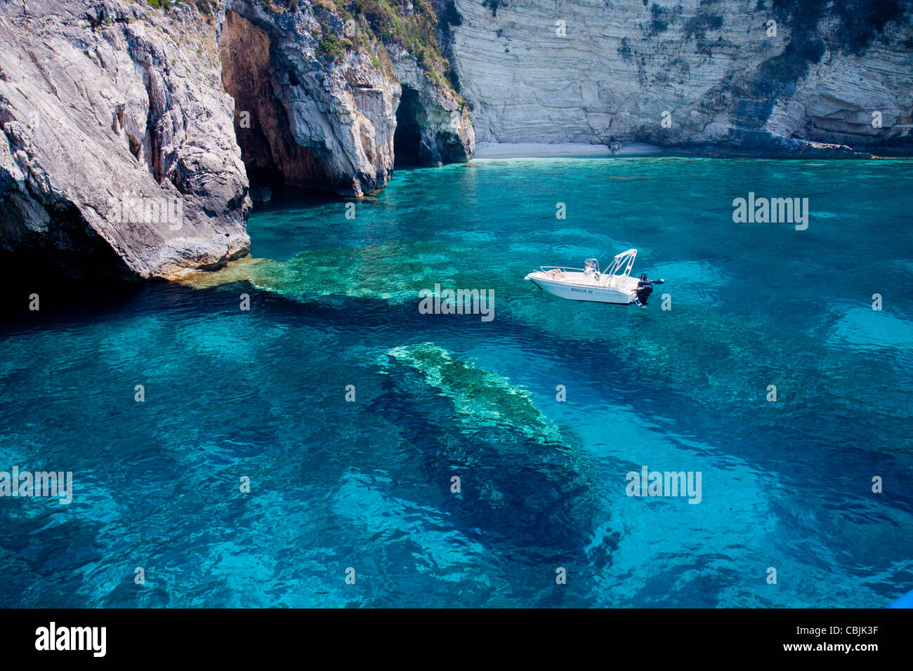 Blue caves paxos hi-res stock photography and images - Alamy
