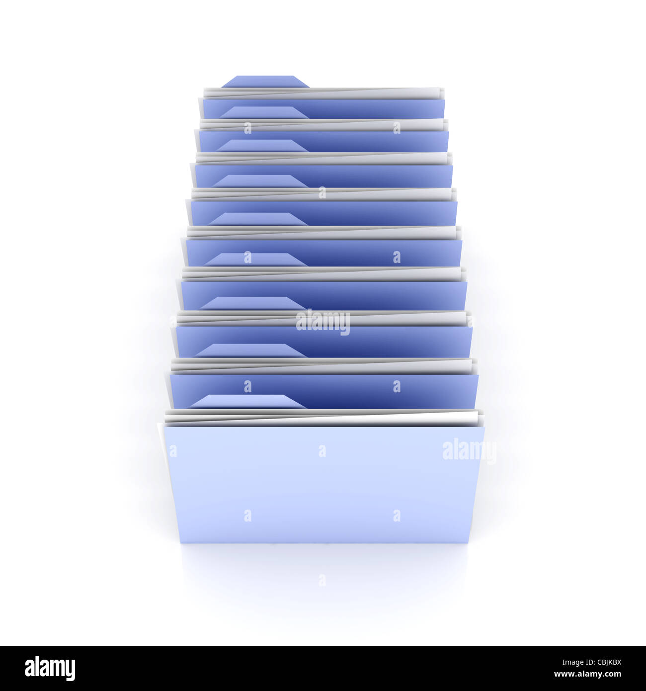 Folders in a row Stock Photo - Alamy