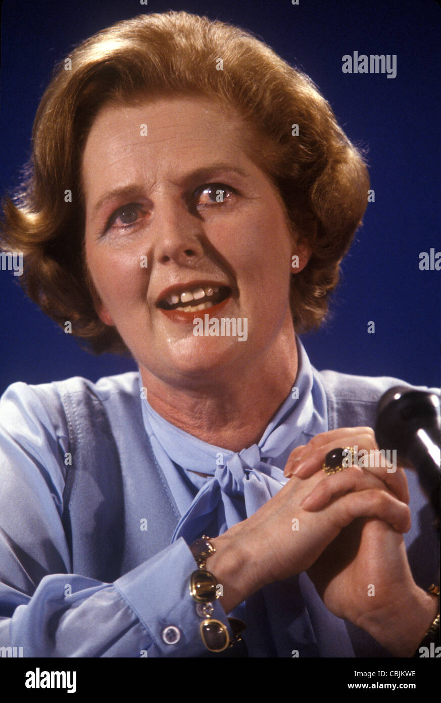 Mrs Maggie Margaret Thatcher 1979 General Election press conference ...
