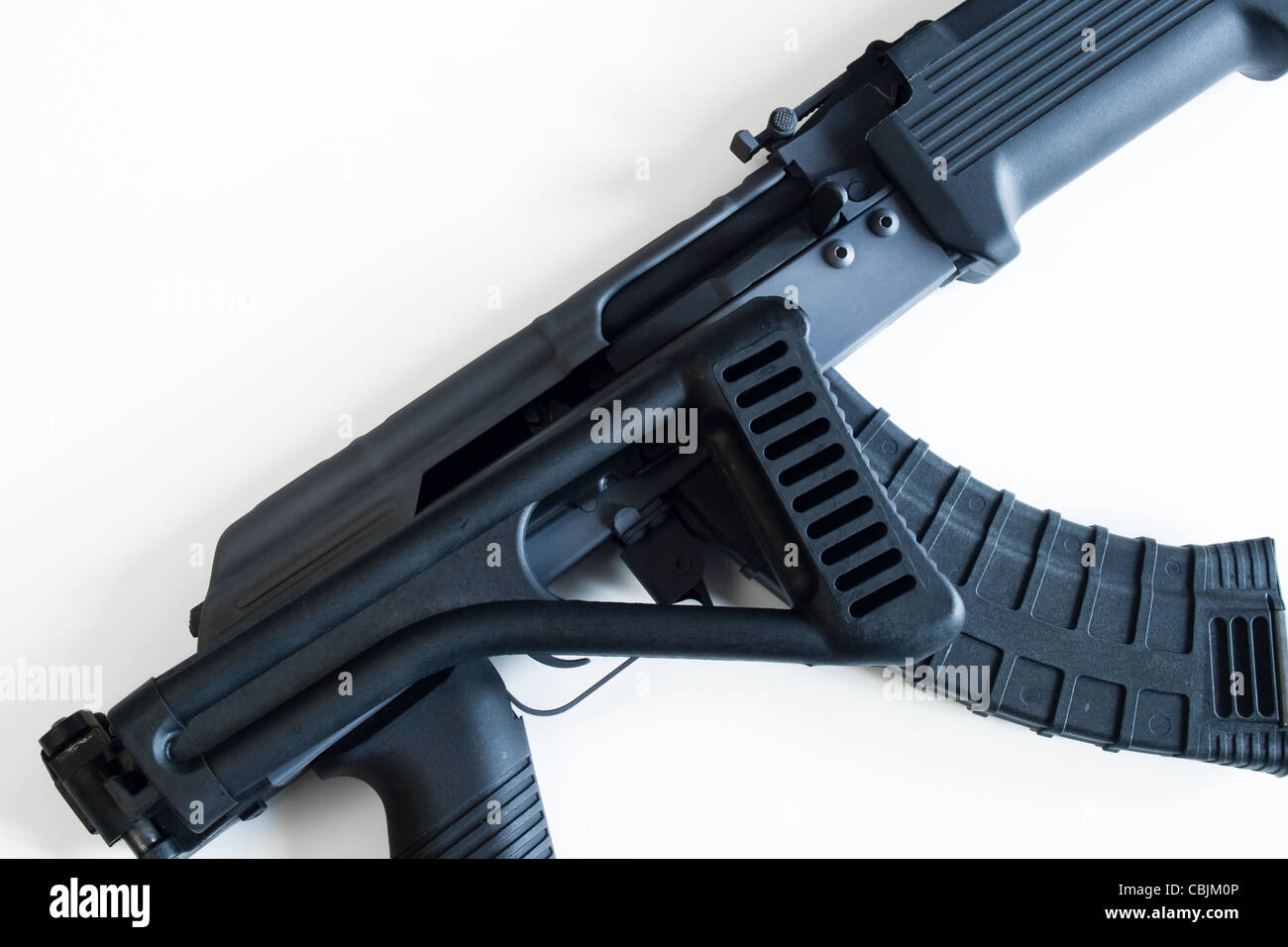 Custom painted AK-47 with a 30 round magazine and a folding stock Stock ...