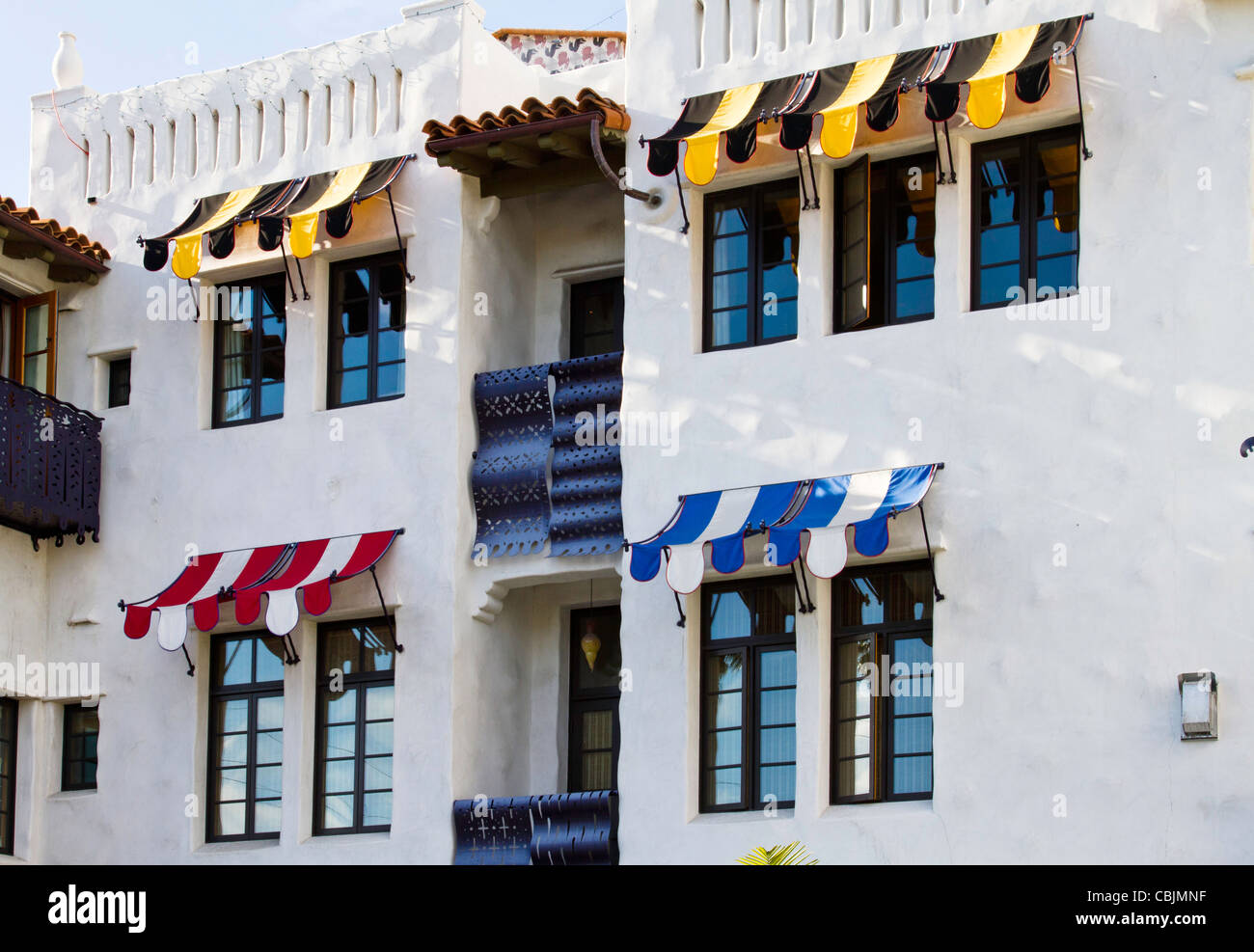 Spanish style architecture in "Santa Barbara", California Stock Photo ...