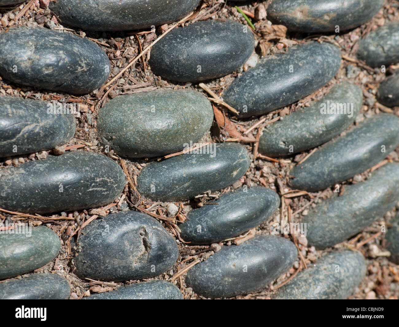 Rock path at the Japanese Garden Stock Photo - Alamy