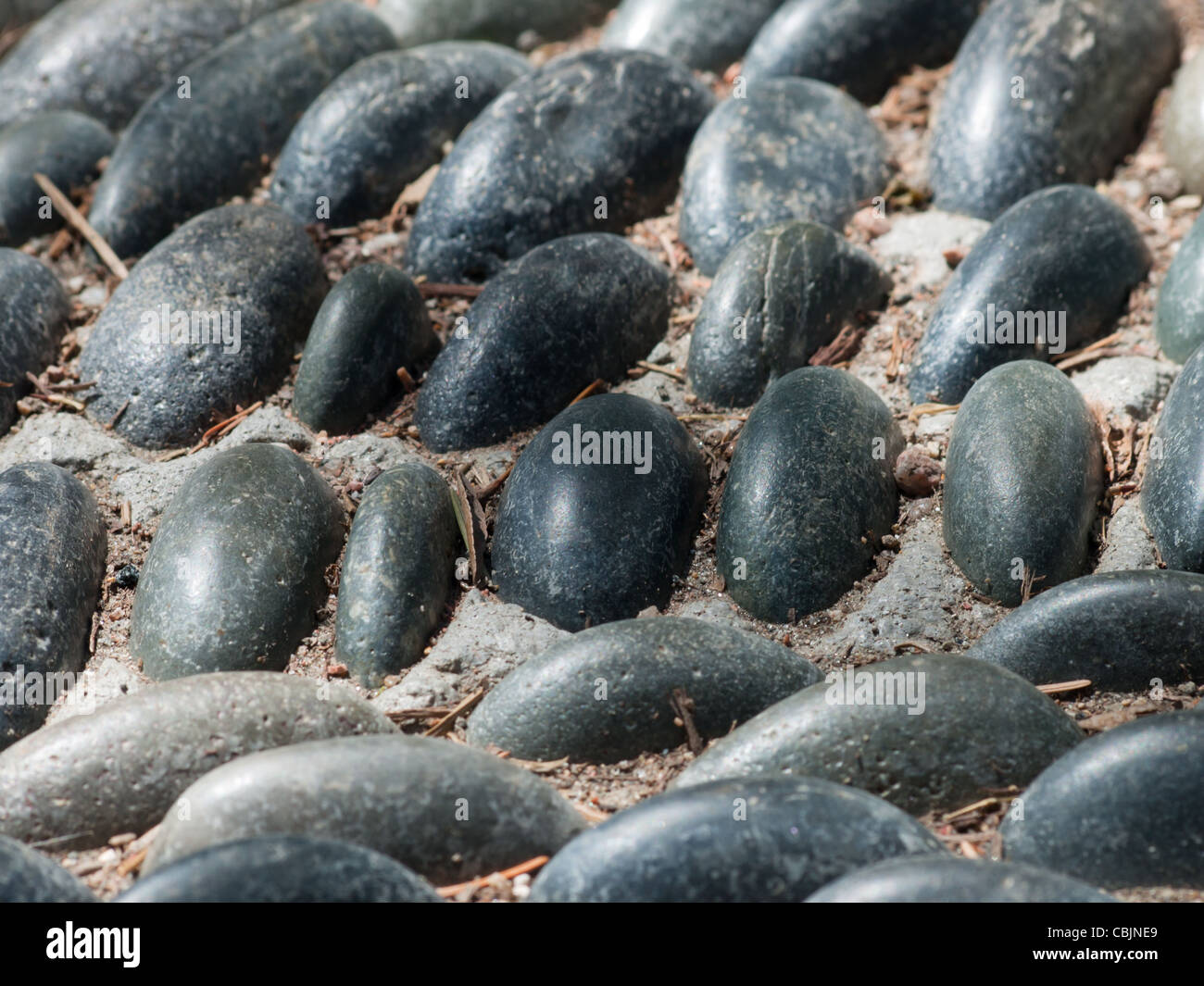 Rock path at the Japanese Garden Stock Photo - Alamy