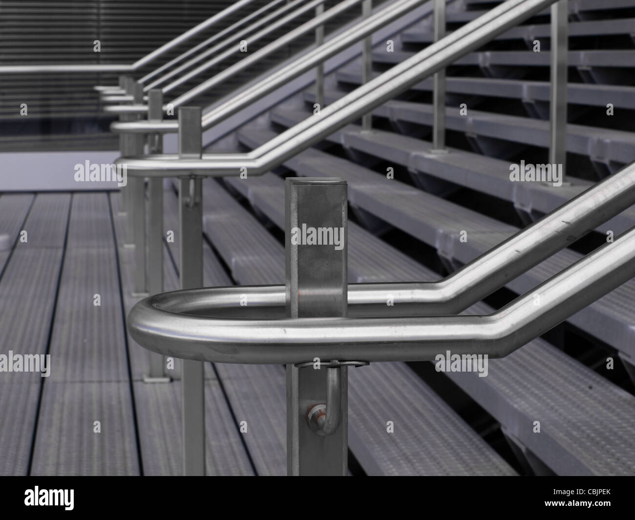 Contemporary handrail detail at the Colorado Convention Center in ...