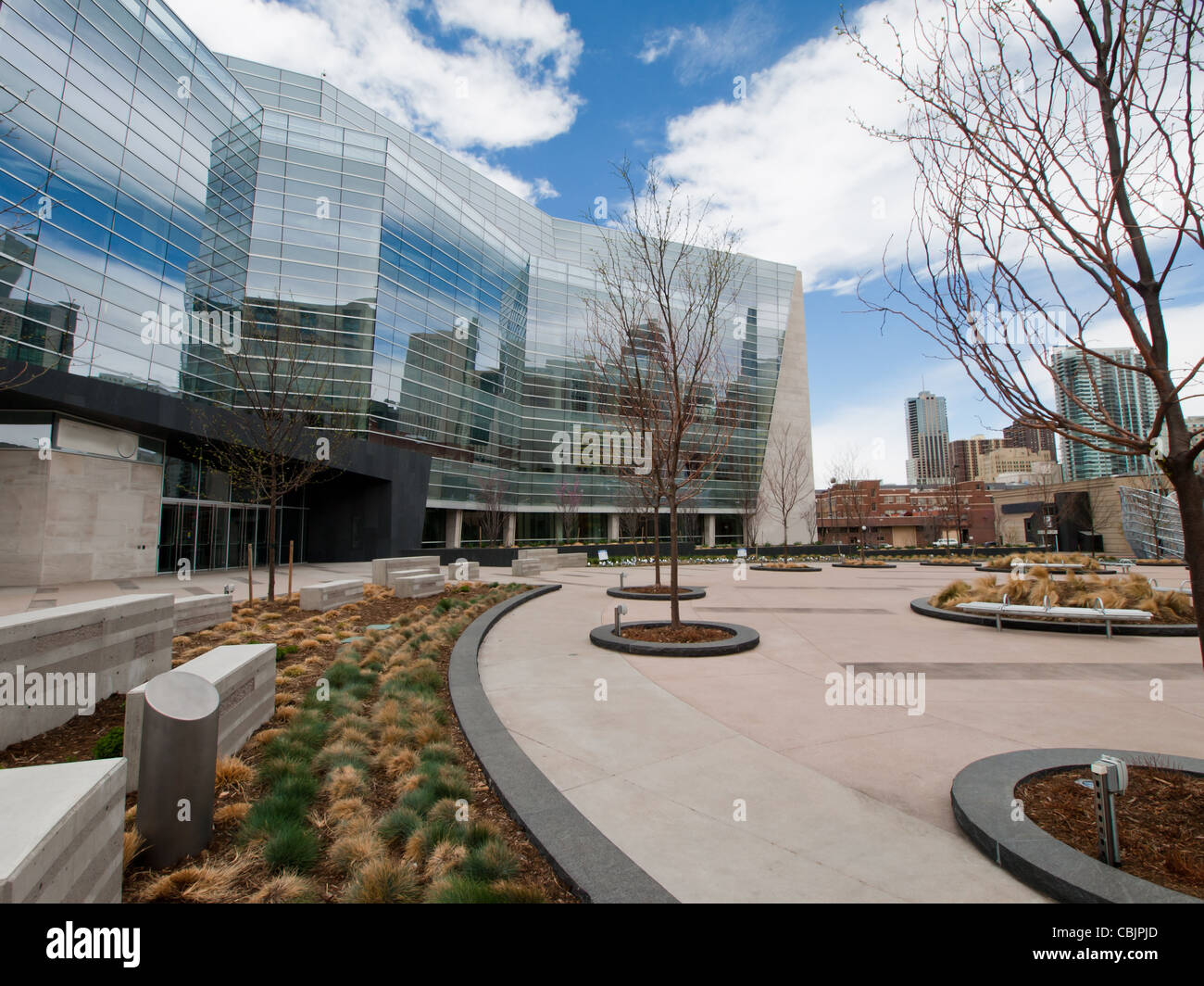 Exterior elevation of the Lindsey-Flanigan Courthouse in Downtown ...