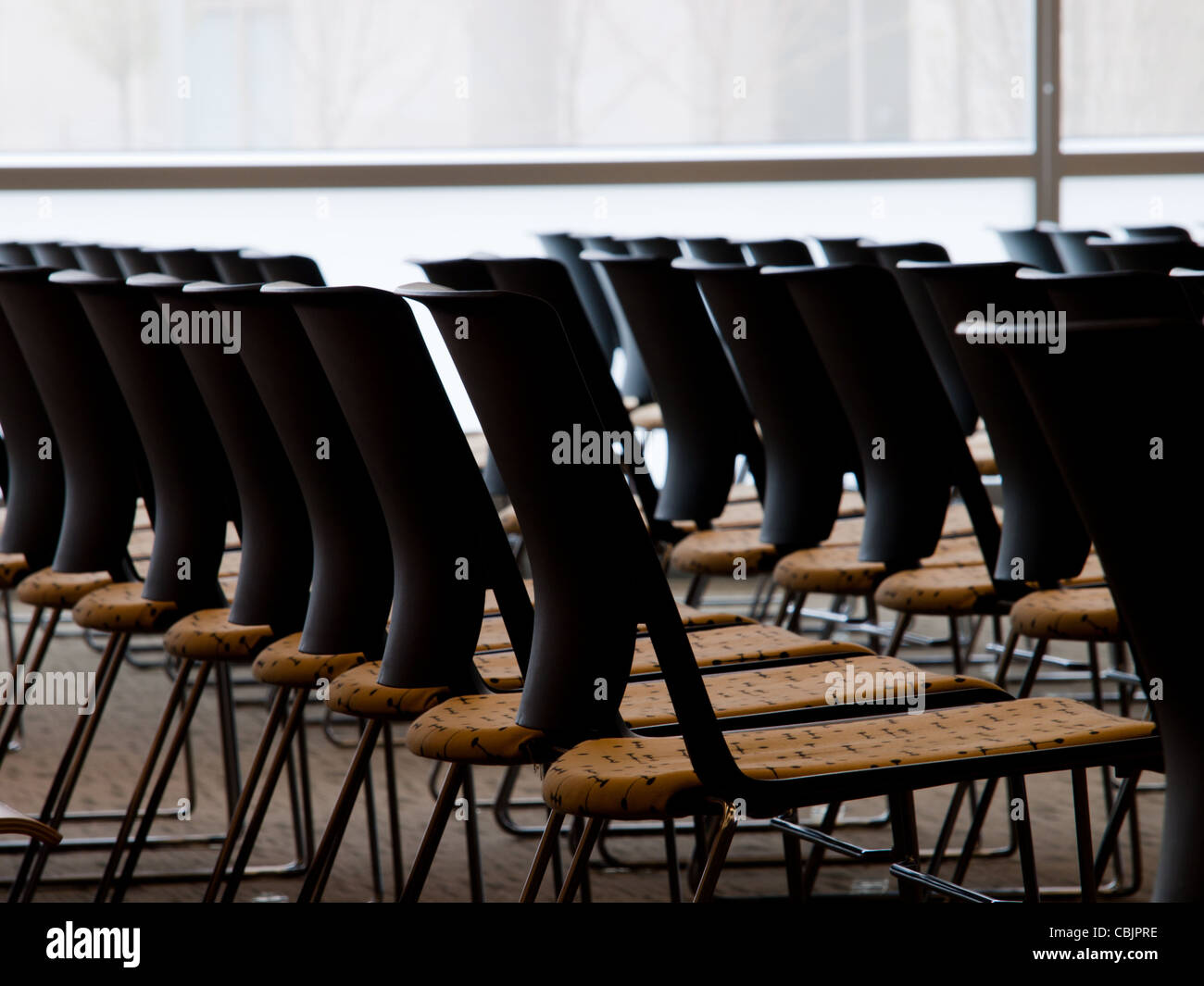 Row of chairs in the conference room Stock Photo - Alamy