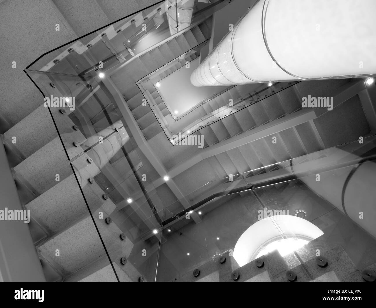 Contemporary staircase at the theater Stock Photo - Alamy