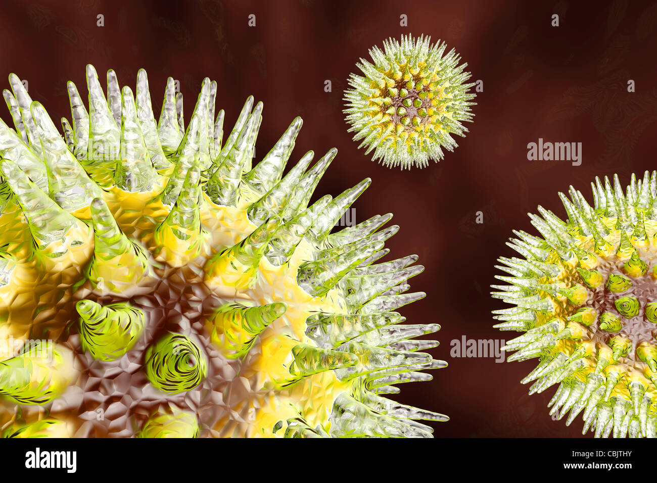 Viruses in a blood stream Stock Photo - Alamy