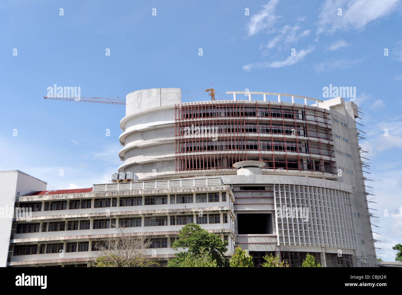 Process of construction a building Stock Photo - Alamy