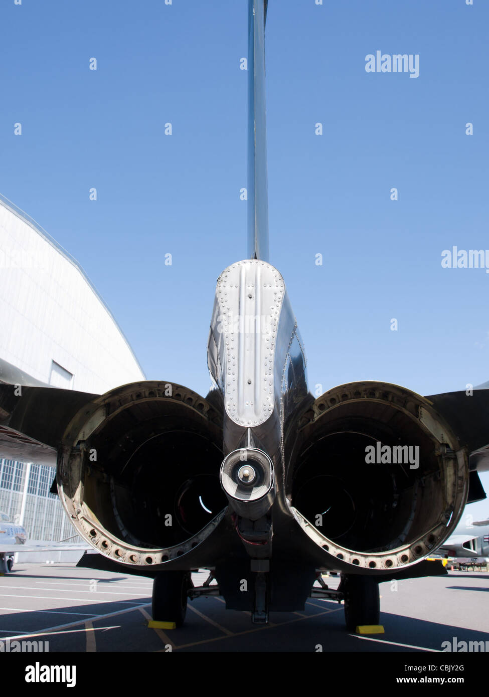 Old jet fighter of the US Air Force in Wing Over the Rockies Air and ...