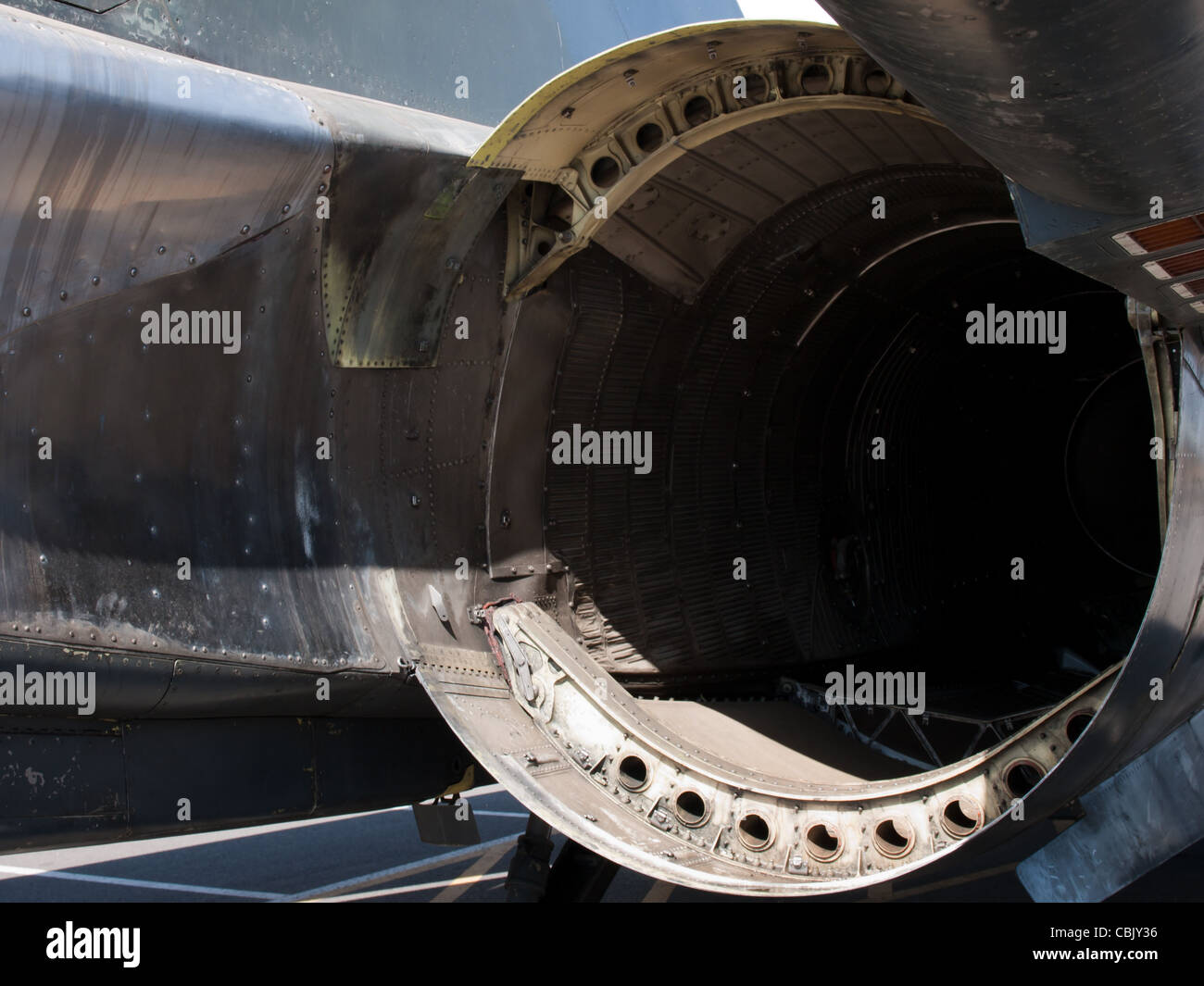 Old jet fighter of the US Air Force in Wing Over the Rockies Air and ...