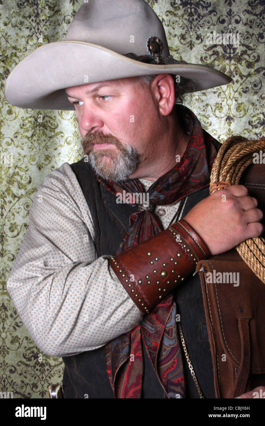 A vintage cowboy Stock Photo - Alamy
